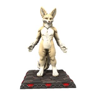 Fox Trader Naked Made With Hero Forge
