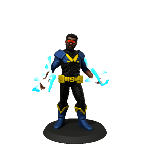 DC Black Lightning - made with Hero Forge