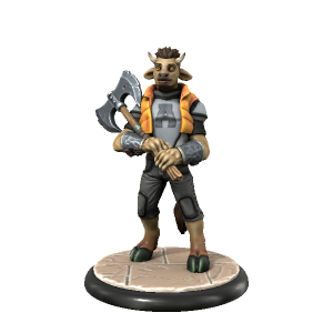 Misc Teenage Minotaur - made with Hero Forge