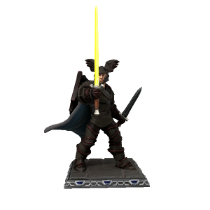 The Steel Shepherd Plate - made with Hero Forge