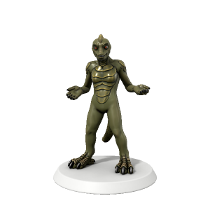 ASR Squat Lizard Head Base - made with Hero Forge