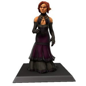 Keyhole Cut Mermaid Gown - made with Hero Forge