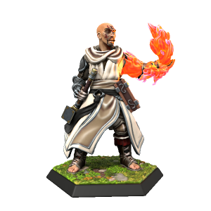 Righteous Fire Cleric - made with Hero Forge