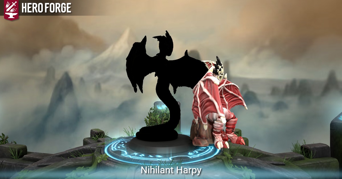 Nihilant Harpy - made with Hero Forge