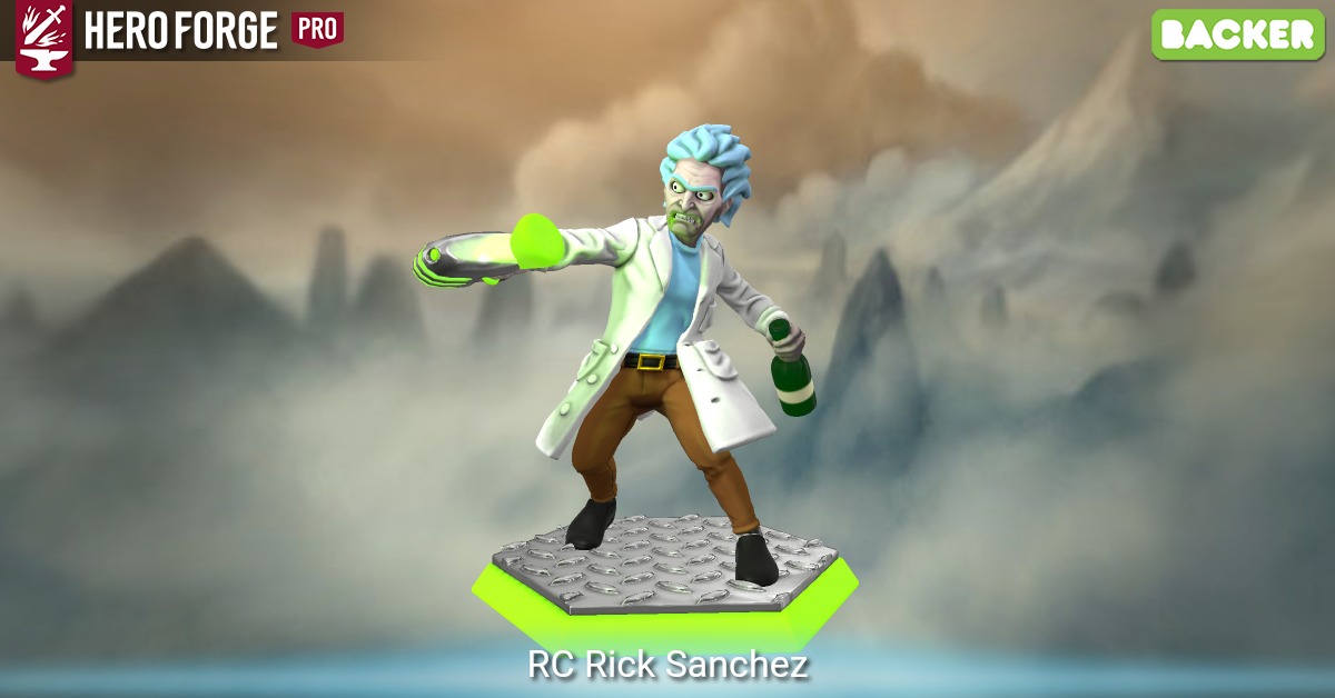 RC Rick Sanchez - made with Hero Forge