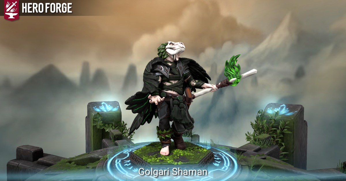 Golgari Shaman - made with Hero Forge
