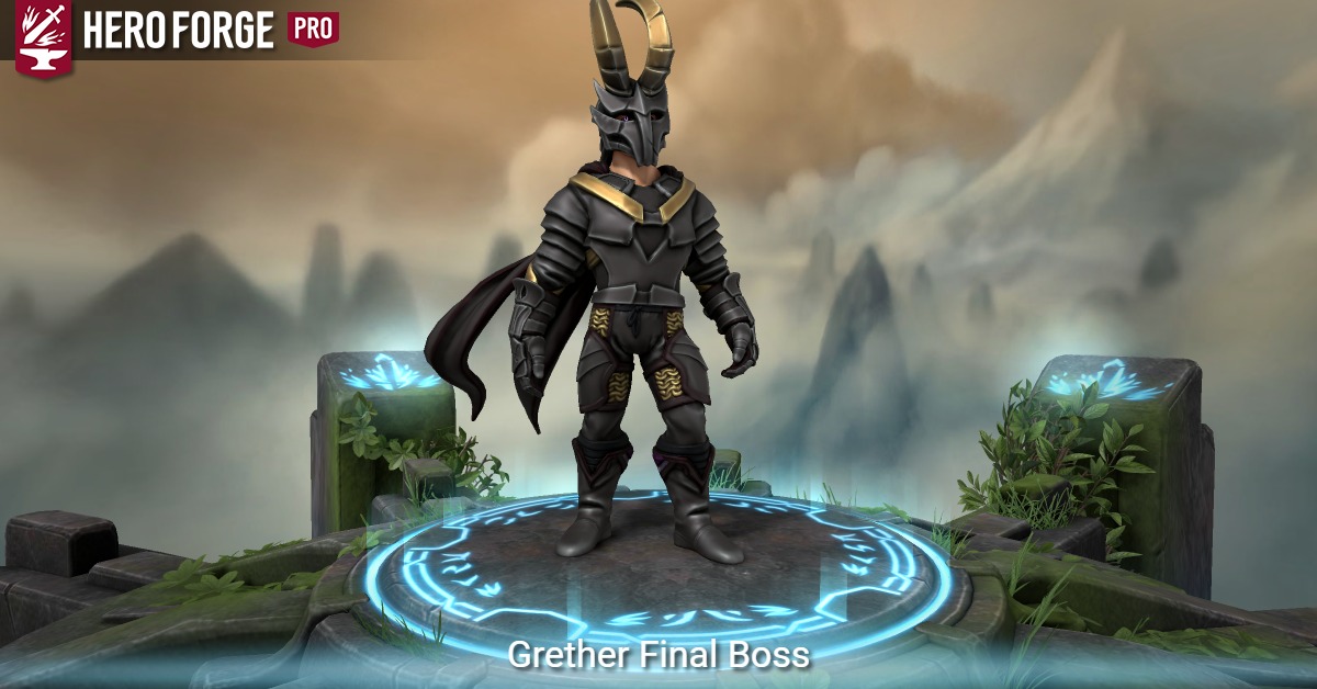 Grether Final Boss - made with Hero Forge
