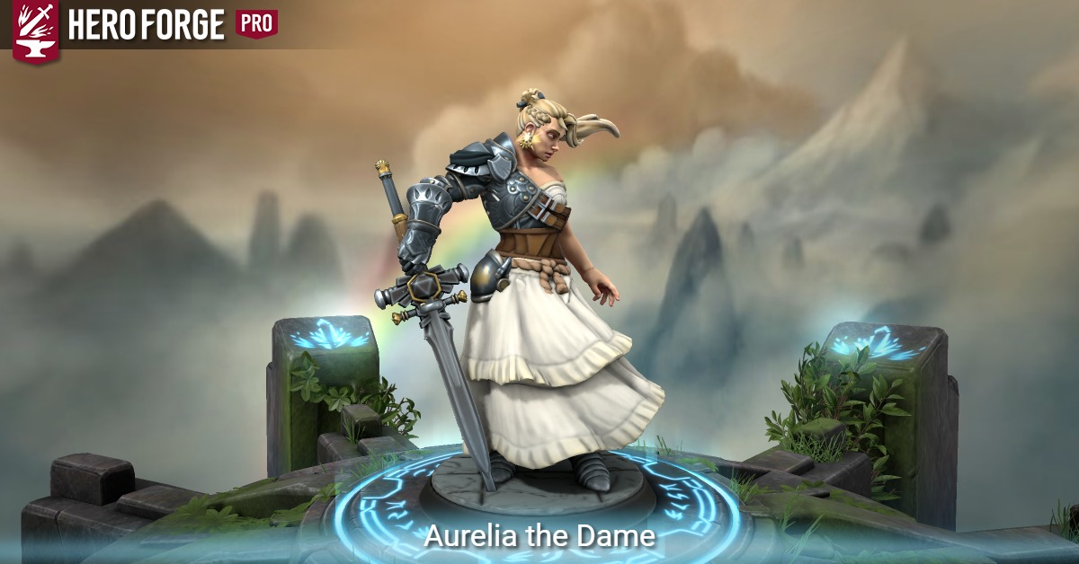 Aurelia the Dame - made with Hero Forge