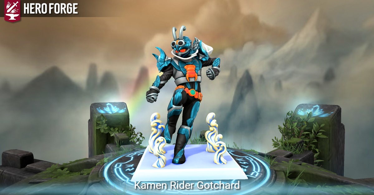 Kamen Rider Gotchard - made with Hero Forge