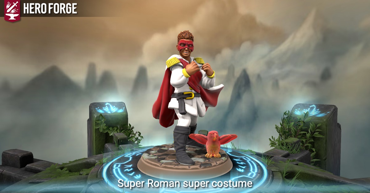 Super Roman super costume - made with Hero Forge