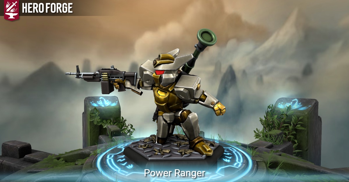 Power Ranger - made with Hero Forge