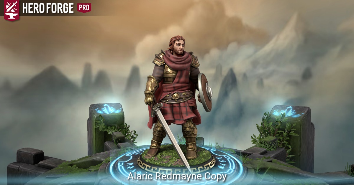 Alaric Redmayne Copy - made with Hero Forge