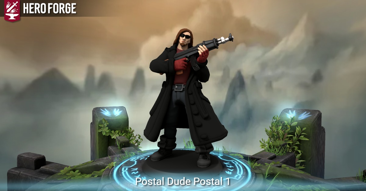 Postal Dude Postal 1 - made with Hero Forge