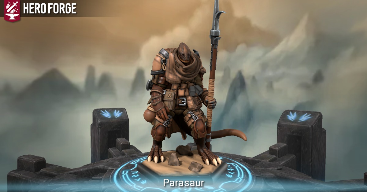 Parasaur - made with Hero Forge