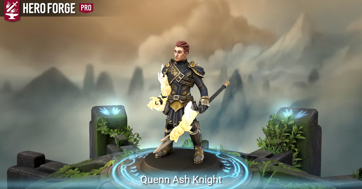 Quenn Ash Knight - made with Hero Forge