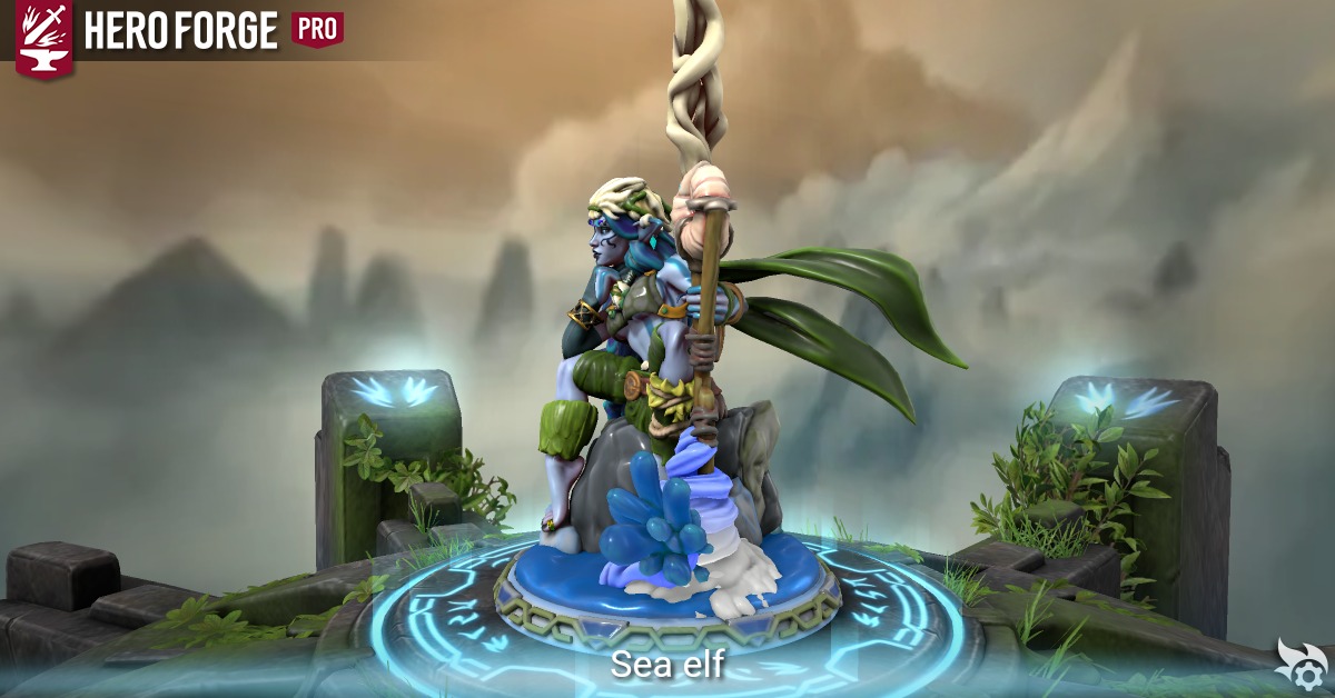 Sea elf - made with Hero Forge