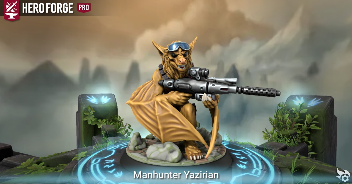 Manhunter Yazirian - made with Hero Forge