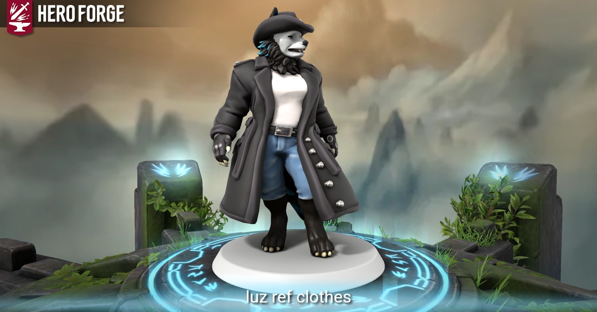 luz ref clothes - made with Hero Forge