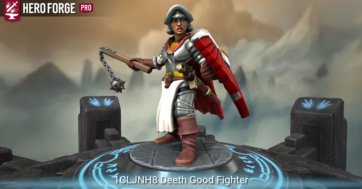 1CLJNH8 Deeth Good Fighter - made with Hero Forge