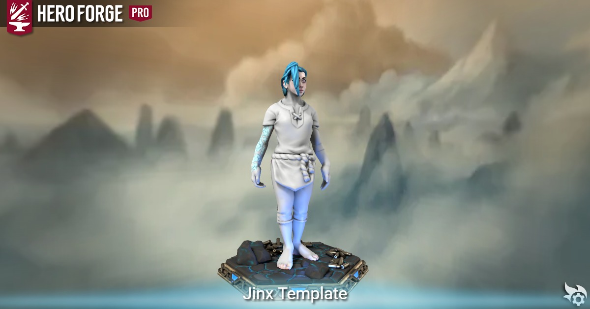 Jinx Template - made with Hero Forge