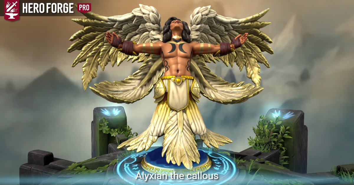 Alyxian the callous - made with Hero Forge