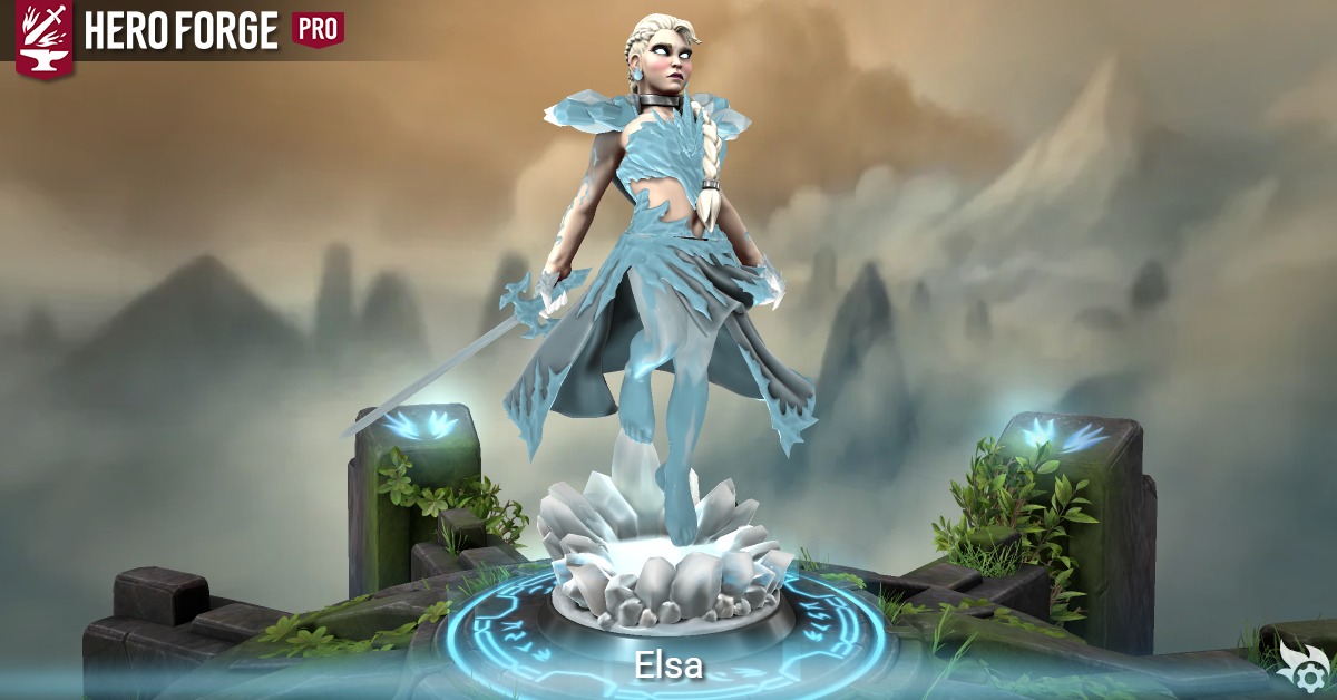 Elsa - made with Hero Forge