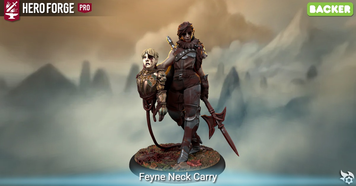 Feyne Neck Carry - made with Hero Forge