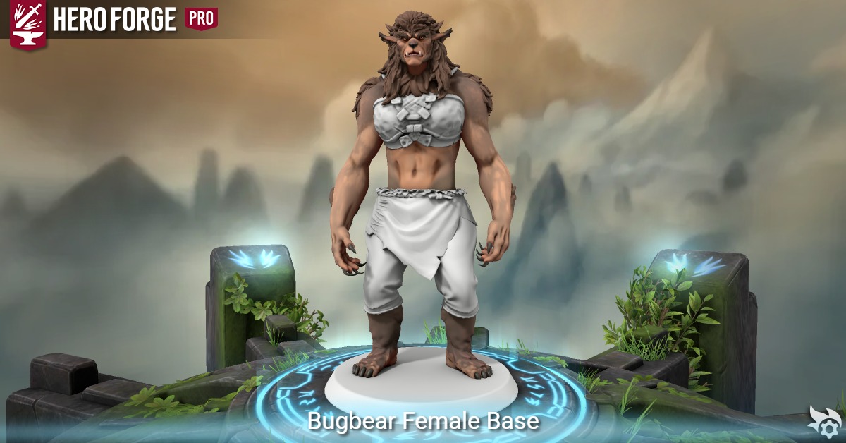 Bugbear Female Base - made with Hero Forge