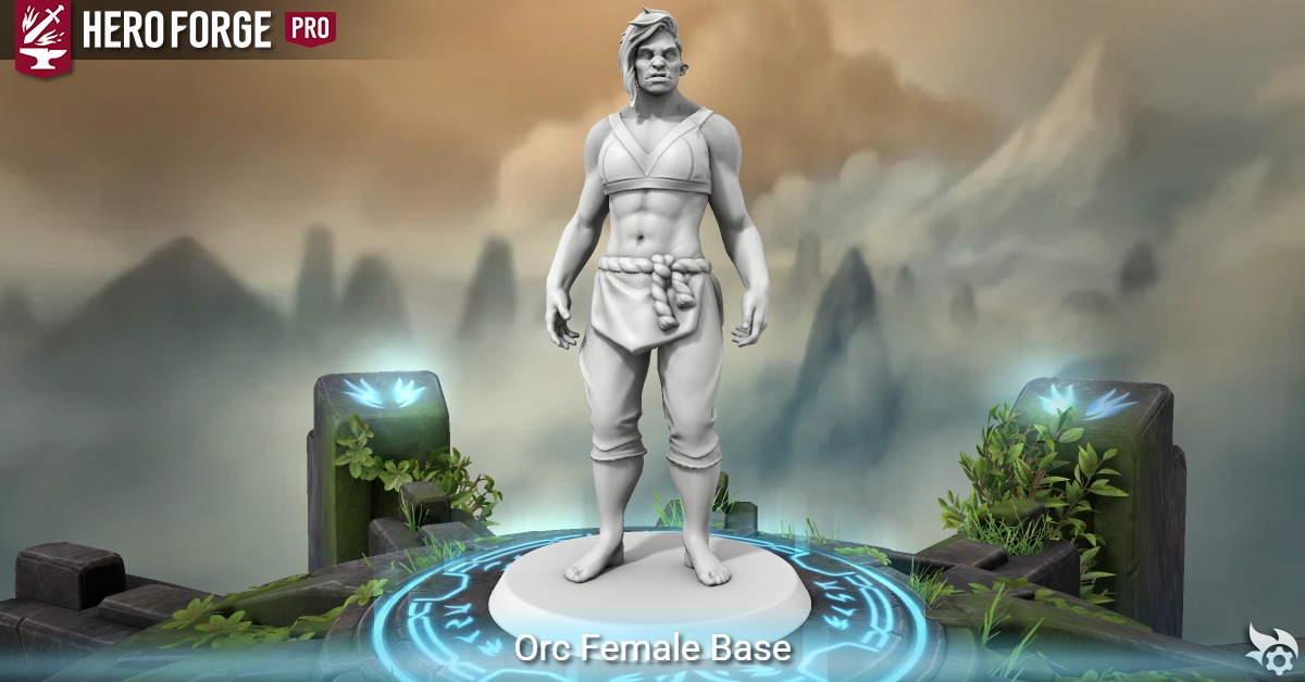 Orc Female Base - made with Hero Forge