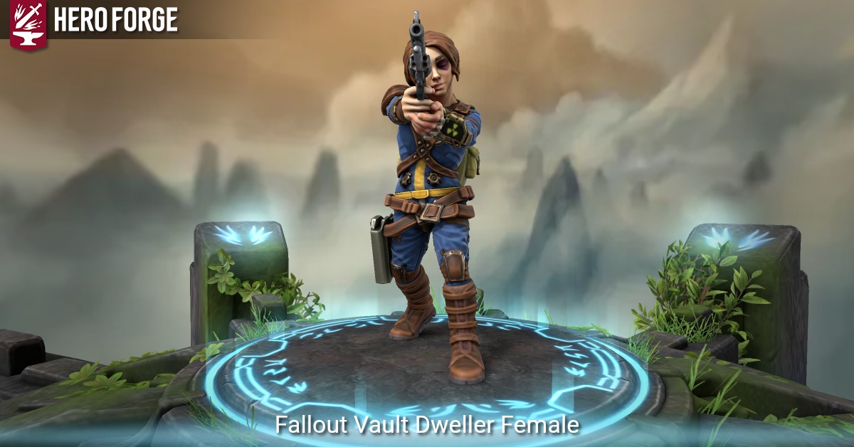Fallout Vault Dweller Female - made with Hero Forge
