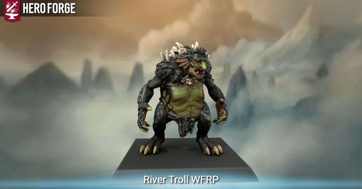River Troll WFRP - made with Hero Forge