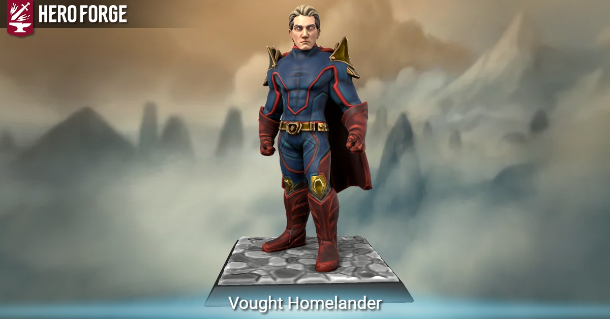 Vought Homelander - made with Hero Forge
