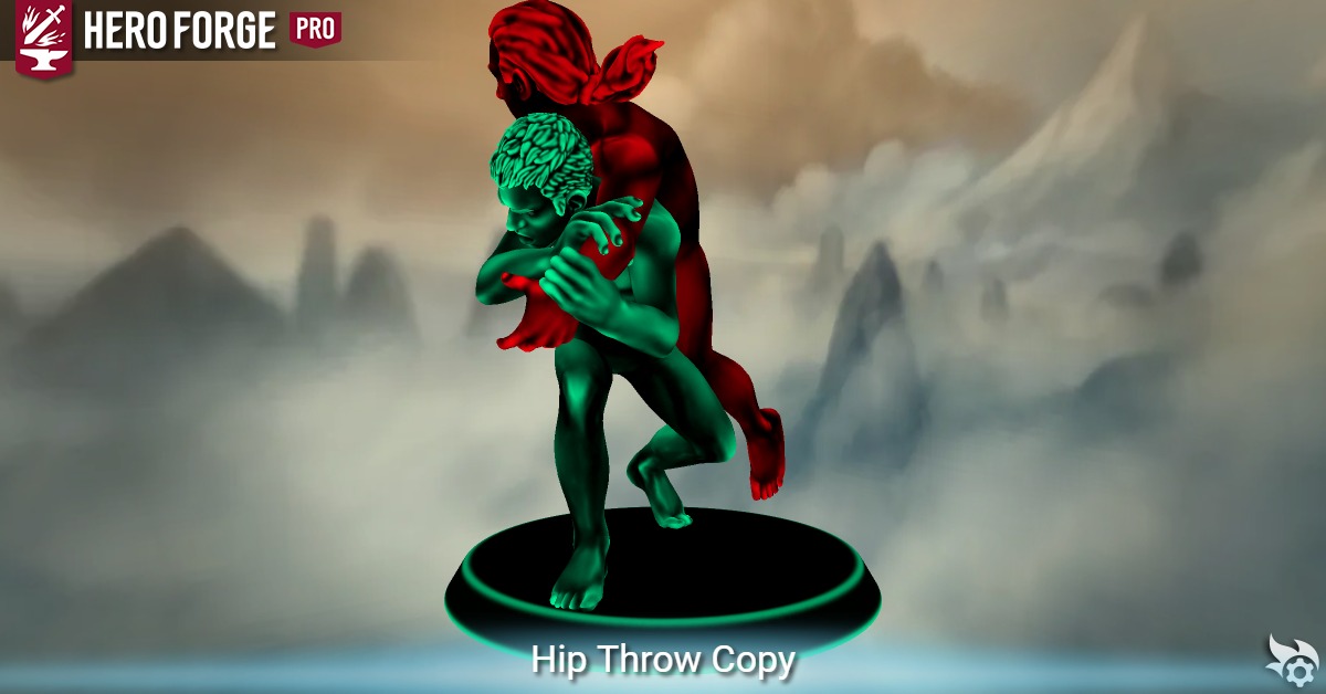Hip Throw Copy - made with Hero Forge