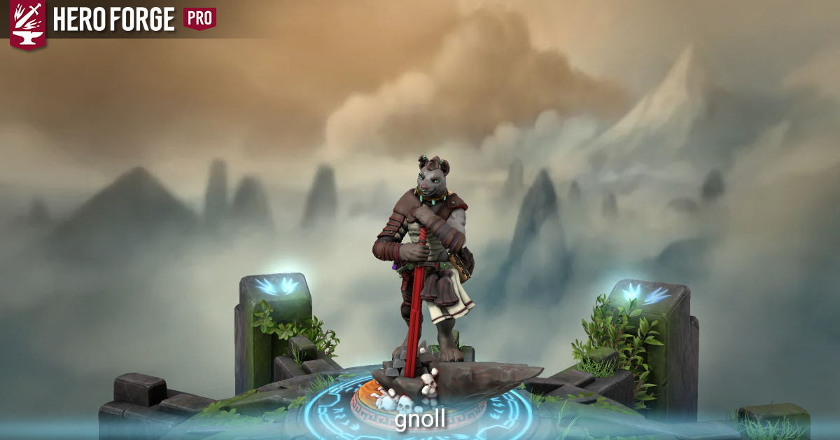 gnoll - made with Hero Forge