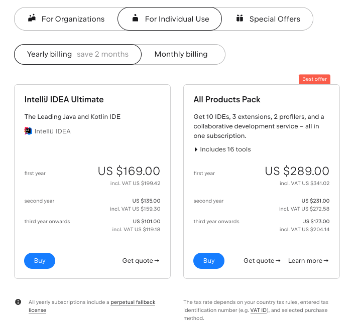 IntelliJ IDEA Price: Khám Phá Bảng Giá & Gói Cước Tốt Nhất