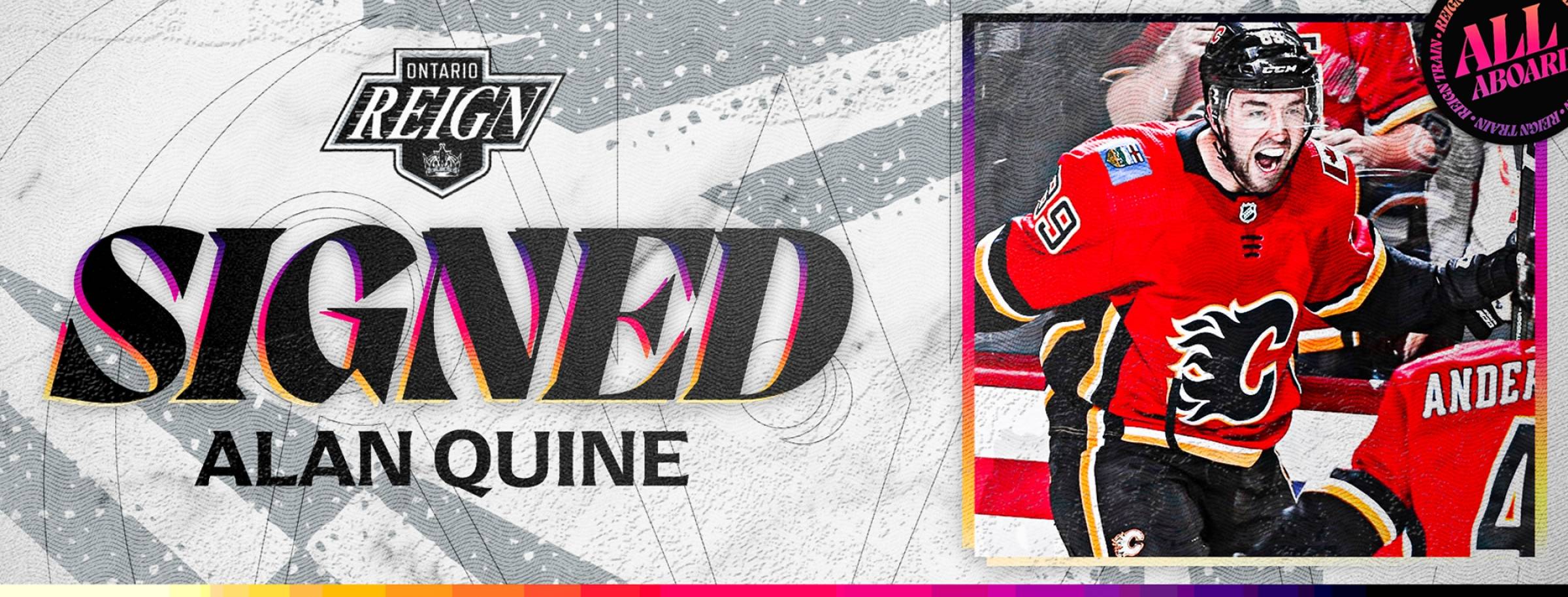 Ontario Reign | Reign Sign Forward Alan Quine