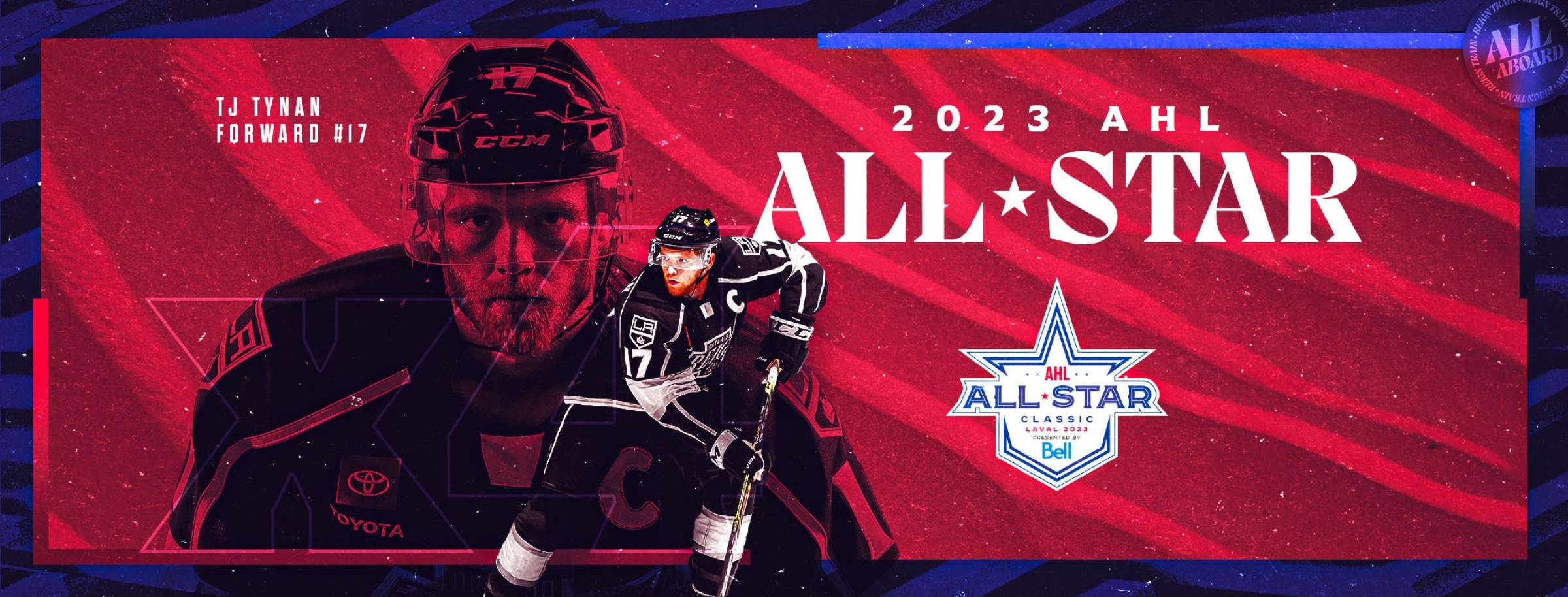 Ontario Reign | Tynan Selected For 2023 AHL All-Star Classic