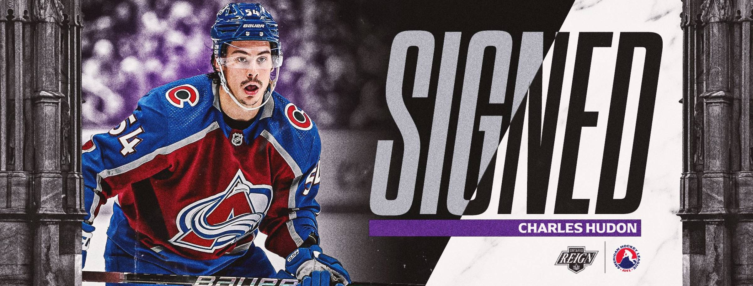 Ontario Reign | Reign Sign Forward Charles Hudon to Two-Year Contract