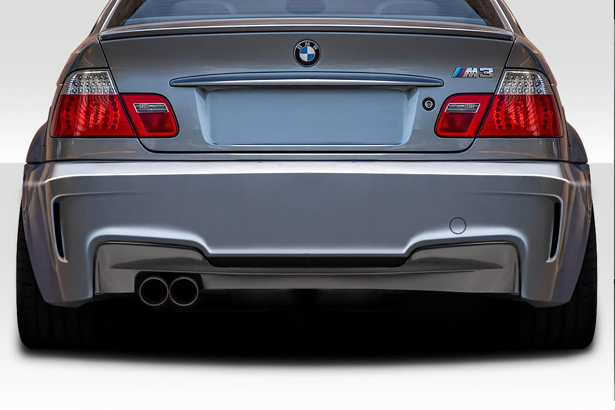 Duraflex E46 2DR 4DR 1M Look Rear Bumper Cover 1 Piece for 3-Series BMW ...