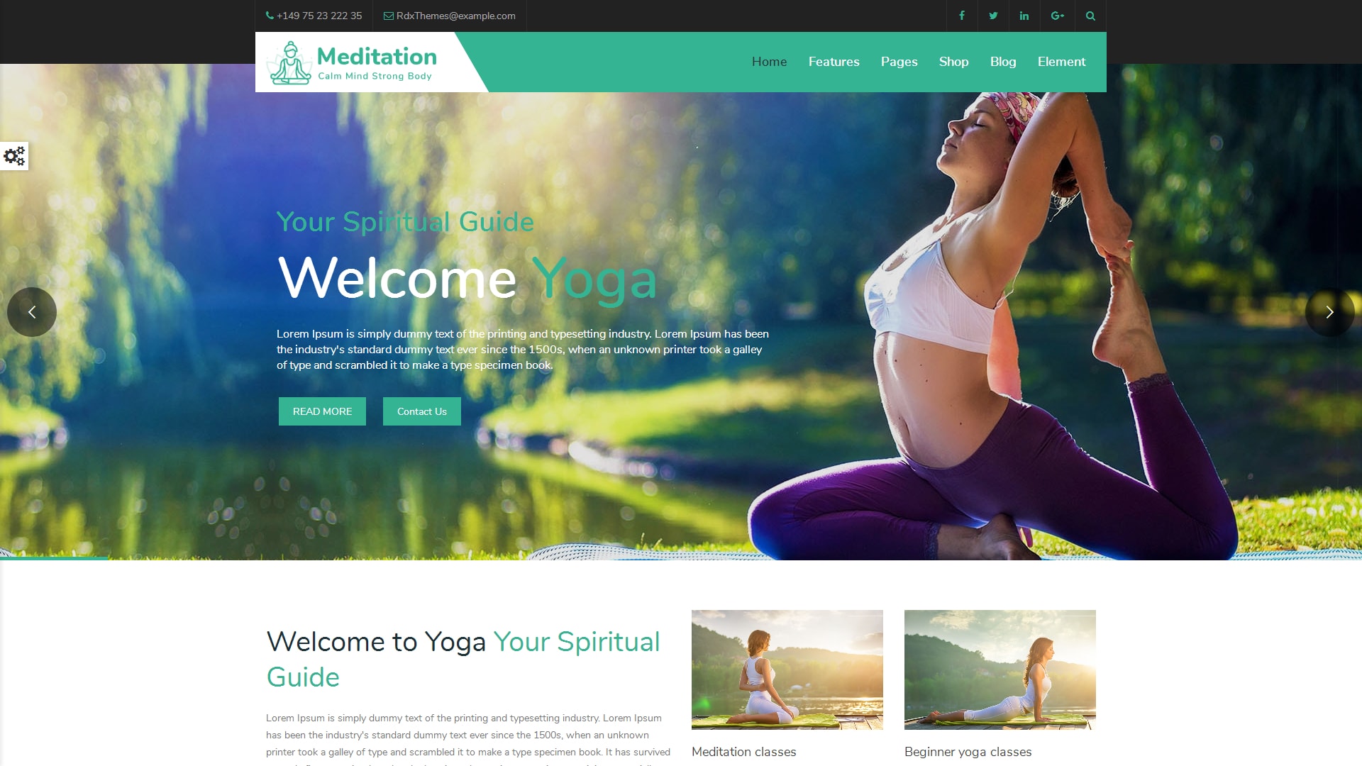 Meditation Website Template 67857 Eigen Website Maken Begint Hier